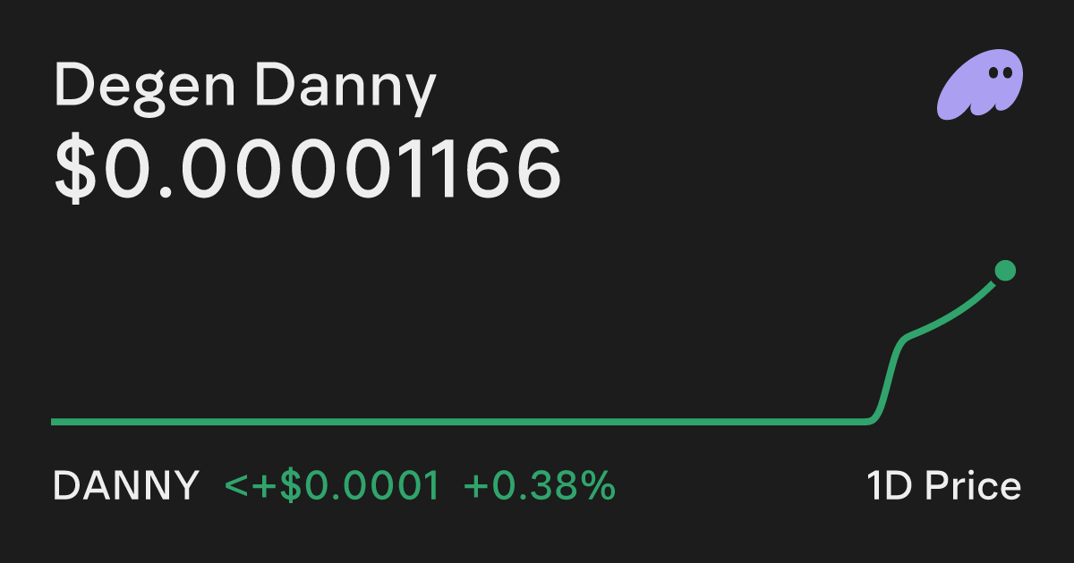 Degen Danny (DANNY) Price Chart - Buy and Sell on Phantom