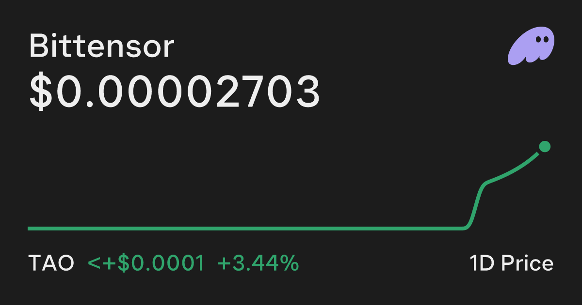 Bittensor (TAO) Price Chart - Buy and Sell on Phantom