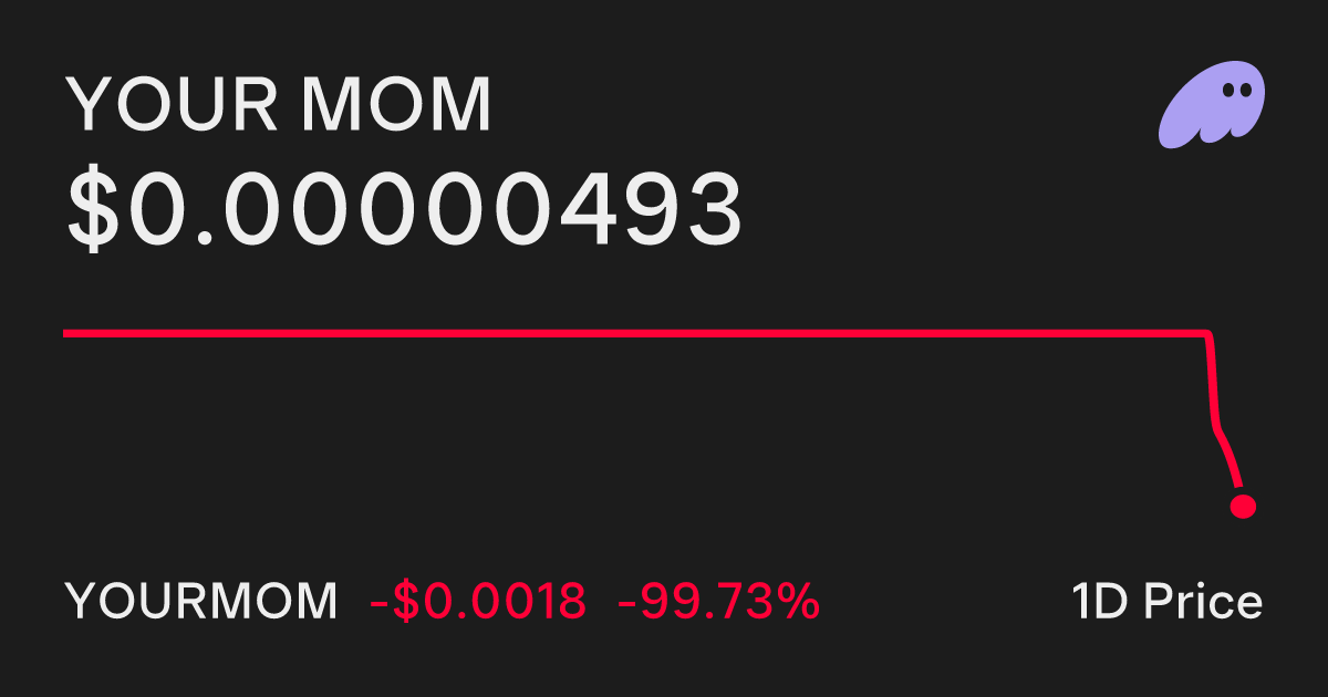 YOUR MOM (YOURMOM) Price Chart - Buy and Sell on Phantom