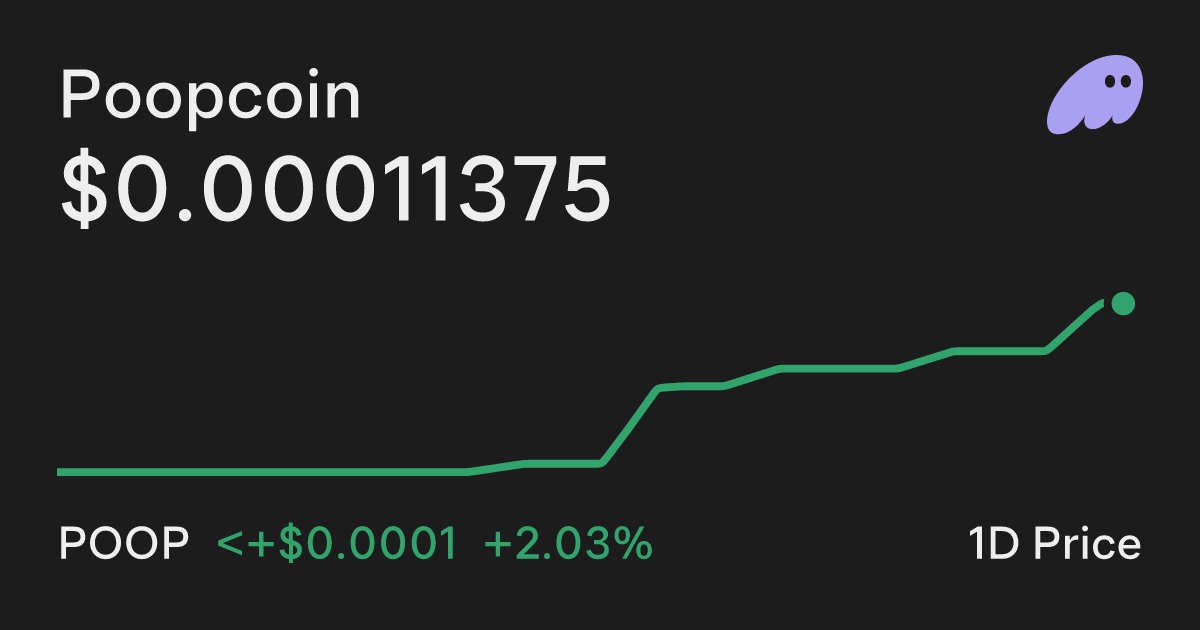 Poopcoin (POOP) Price Chart - Buy and Sell on Phantom