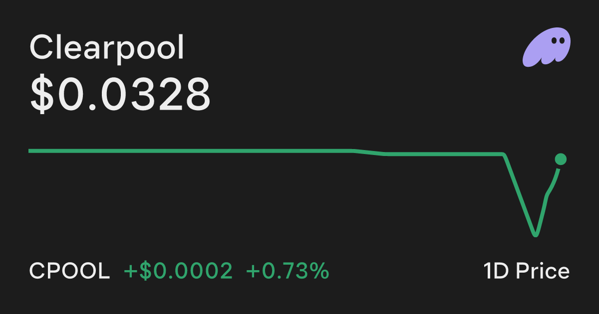 Clearpool (CPOOL) Price Chart - Buy and Sell on Phantom