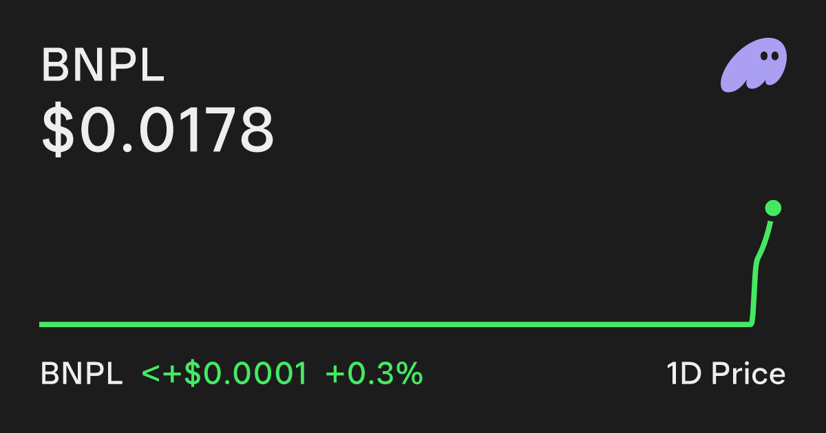 BNPL (BNPL) Price Chart - Buy and Sell on Phantom