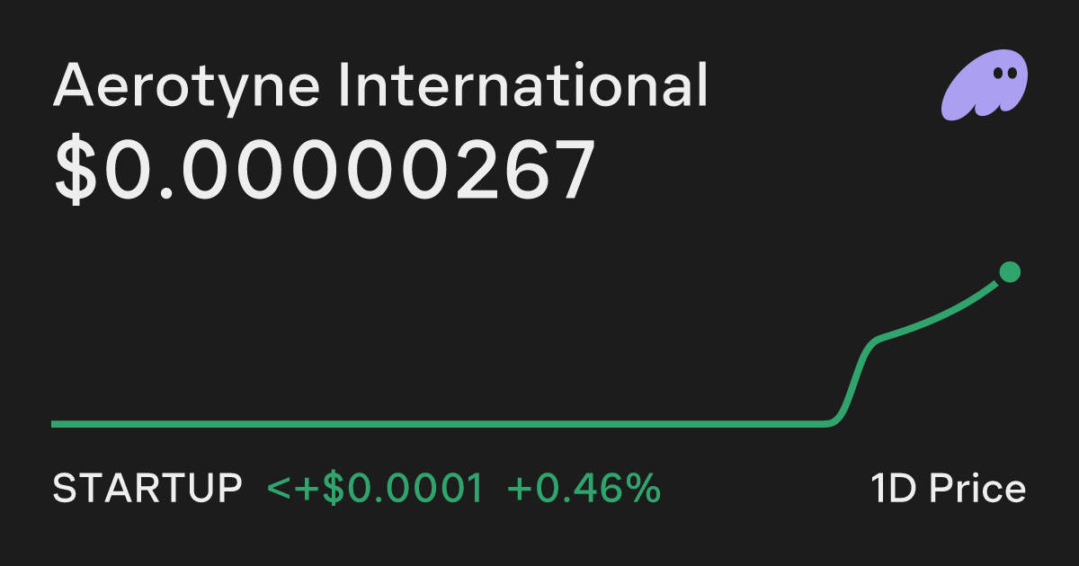 Aerotyne International (STARTUP) Price Chart - Buy and Sell on Phantom