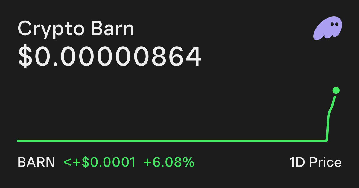 Crypto Barn (BARN) Price Chart - Buy and Sell on Phantom