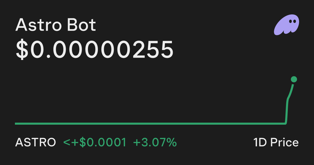 Astro Bot (ASTRO) Price Chart - Buy and Sell on Phantom