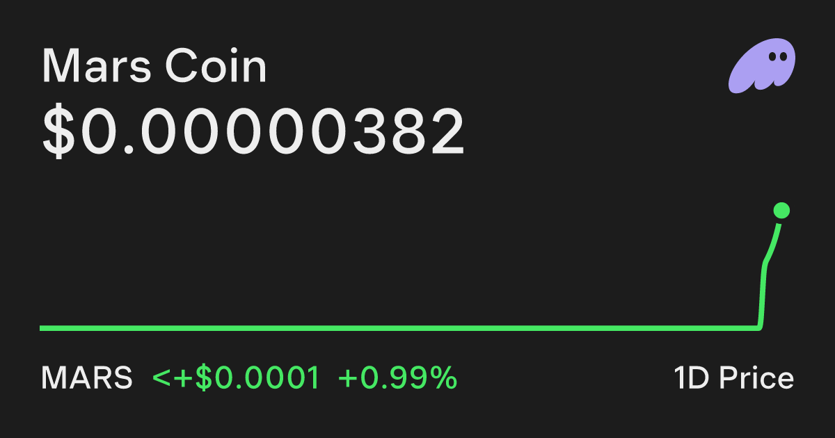 Mars Coin (MARS) Price Chart - Buy and Sell on Phantom