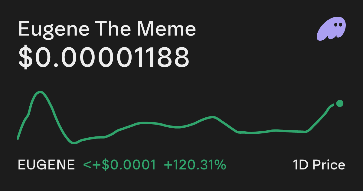 Eugene The Meme (Eugene) Price Chart - Buy and Sell on Phantom