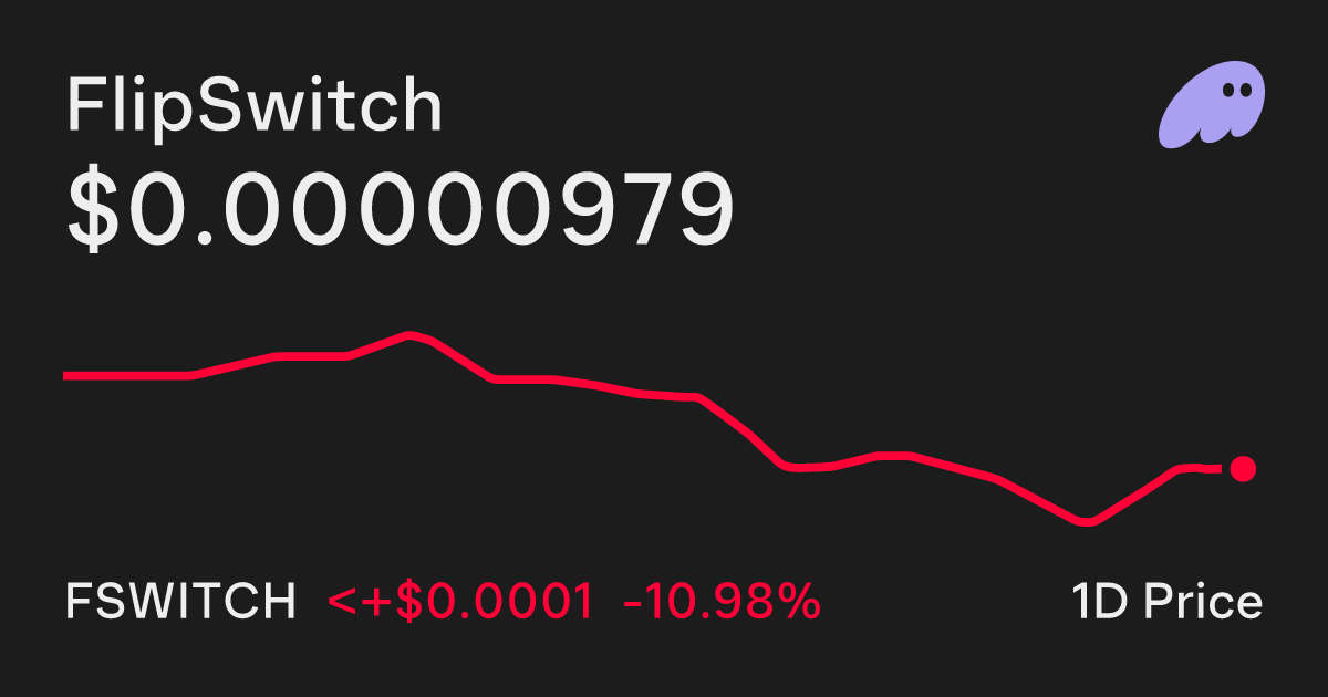 FlipSwitch (FSWITCH) Price Chart - Buy and Sell on Phantom