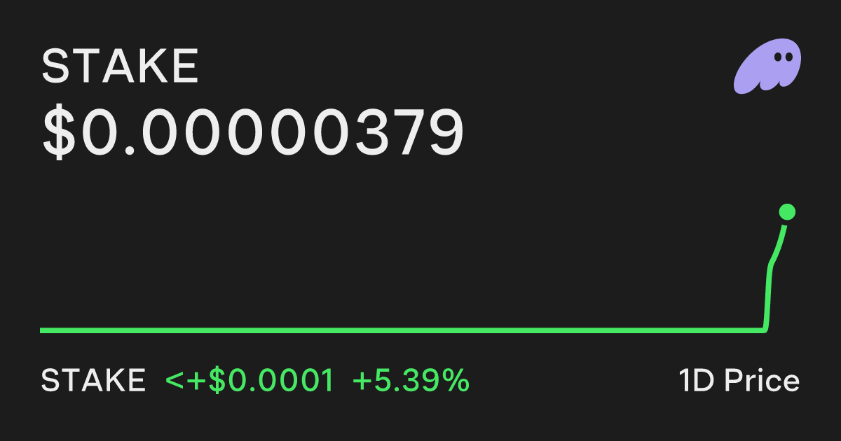 STAKE (STAKE) Price Chart - Buy and Sell on Phantom