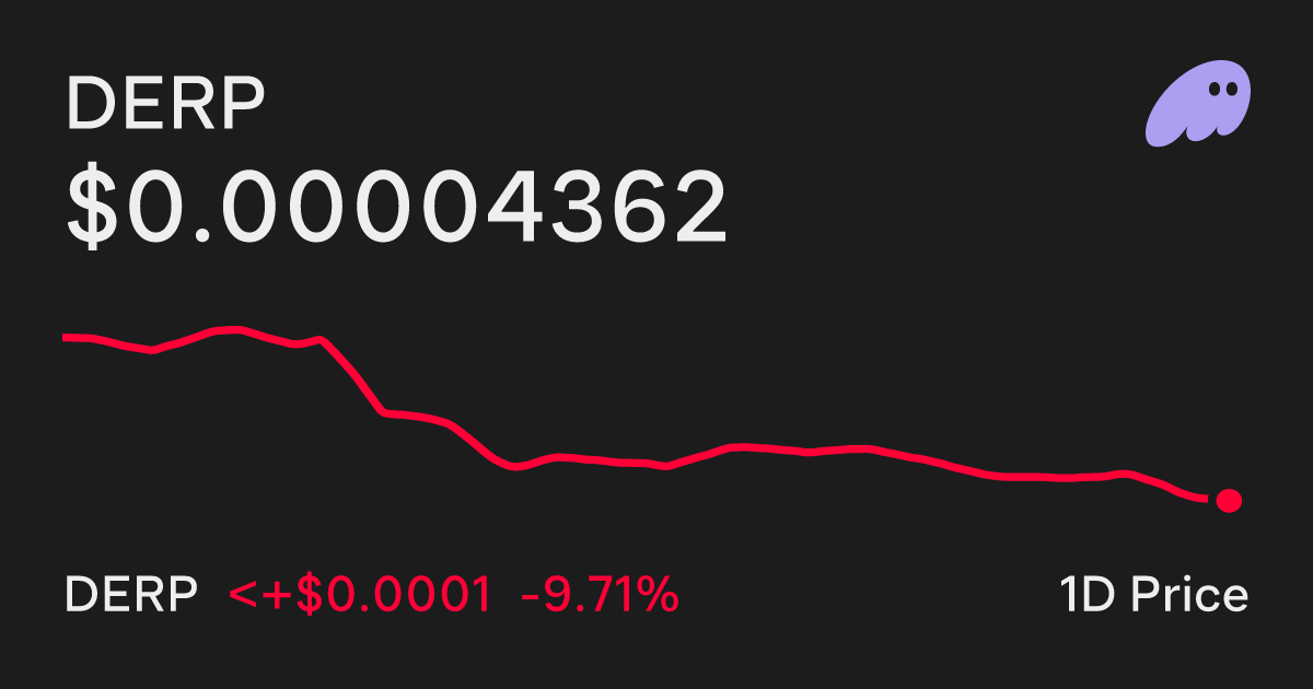 DERP (DERP) Price Chart - Buy and Sell on Phantom