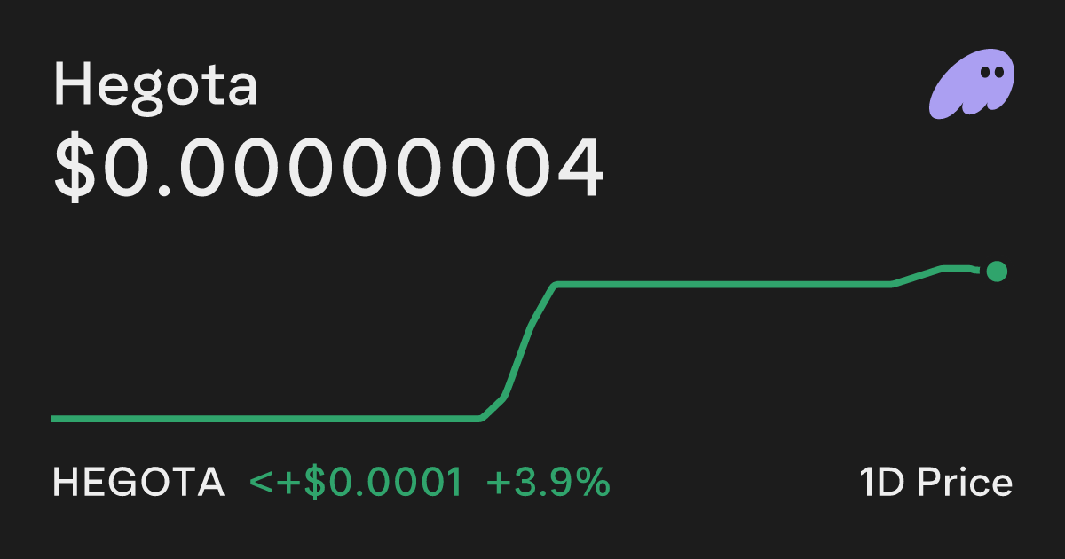 Hegota (HEGOTA) Price Chart - Buy and Sell on Phantom