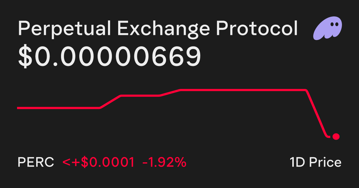 Perpetual Exchange Protocol (PERC) Price Chart - Buy and Sell on Phantom