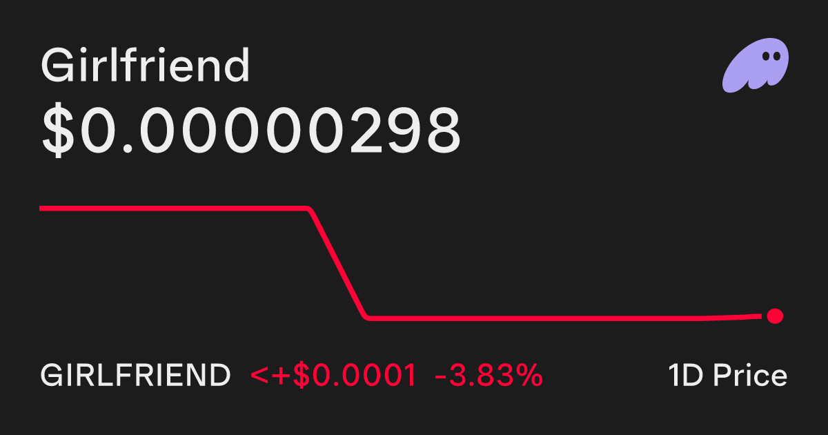 Girlfriend (GIRLFRIEND) Price Chart - Buy and Sell on Phantom