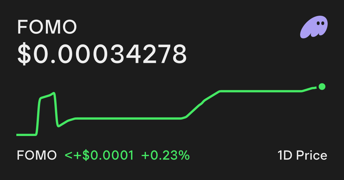 FOMO (FOMO) Price Chart - Buy and Sell on Phantom